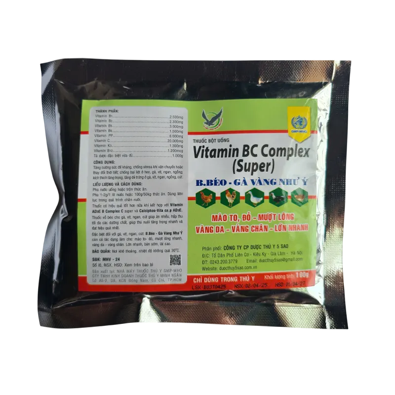 Vitamin BC Complex - Thuốc thú y 5 sao